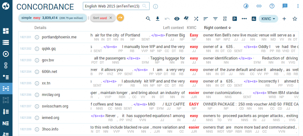 Concordance - most powerful corpus search | Sketch Engine