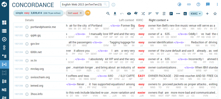 Concordance - most powerful corpus search | Sketch Engine