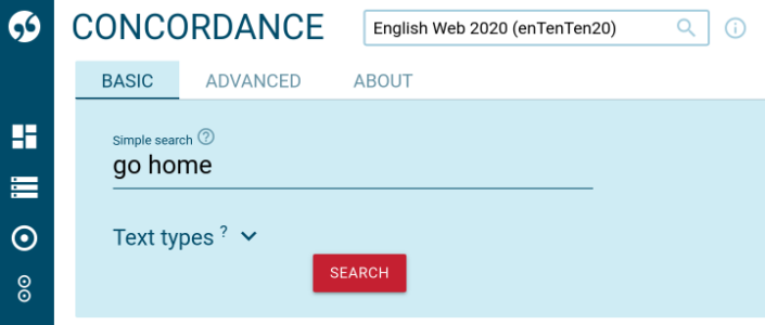 Concordance - finding examples of use in context | Sketch Engine