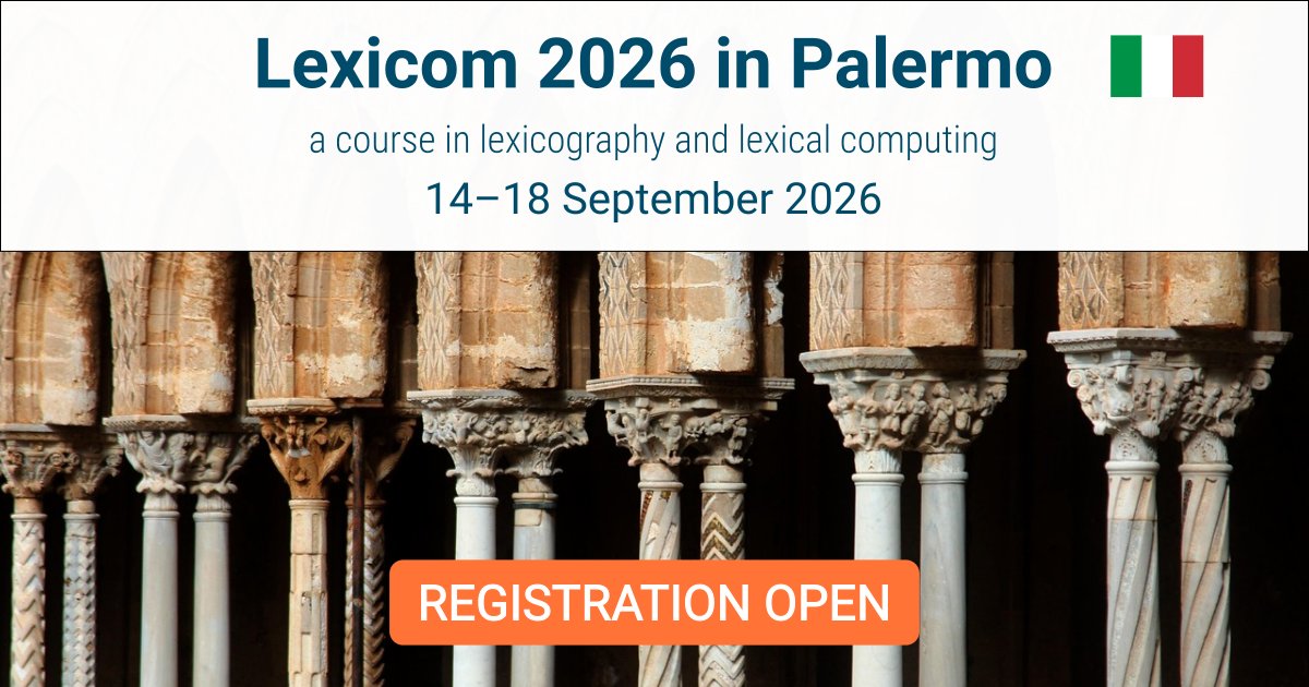Open registration for Lexicom 2026 and new corpora! | Sketch Engine